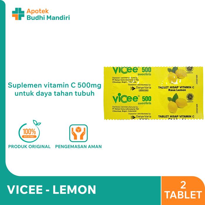 Jual Vicee 500 Lemon (2 Tablet) - Memelihara Daya Tahan Tubuh - Jakarta ...
