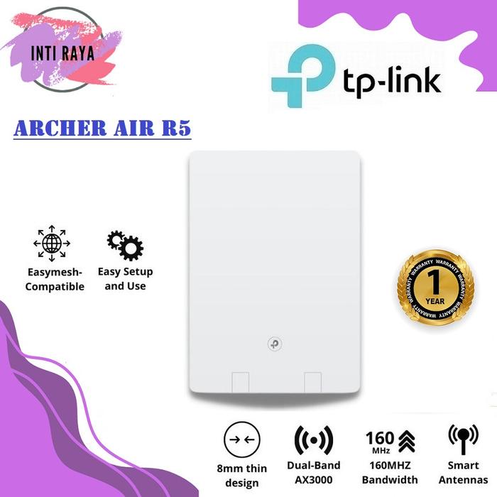 Jual TPLink Archer Air R5 AX3000 Dual-Band Gigabit Wi-Fi 6 Air Router ...