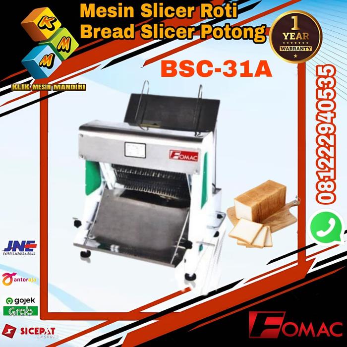 Jual Mesin Pemotong Roti Bread Slicer Mesin Potong Roti BSC-31A FOMAC ...