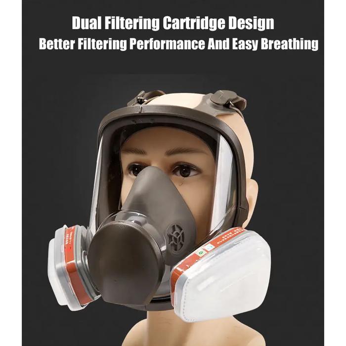 Promo Masker Gas Kimia Amonia Acid Full Face Mask Dust Respirator Anti ...