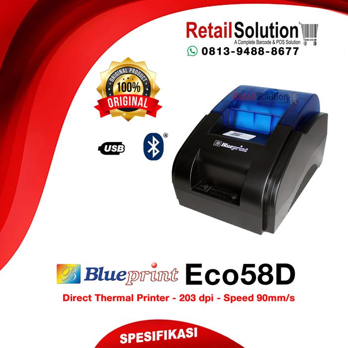 Jual Printer Kasir Thermal RJ11 Bluetooth - Blueprint ECO58D ECO-58D - Kota Bandung - RETAIL ...