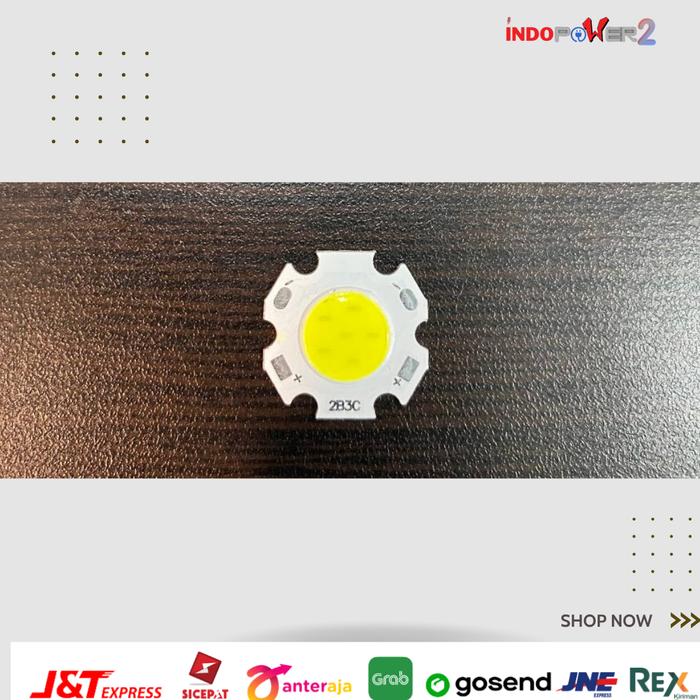Jual High Power LED 3 Watt Chips On Board White 10-20mm HPL 3W COB ...