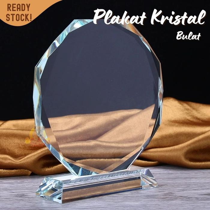 Jual P84-L Plakat Bulat kristal Trophy Crystal kaca Piala kejuaraan ...