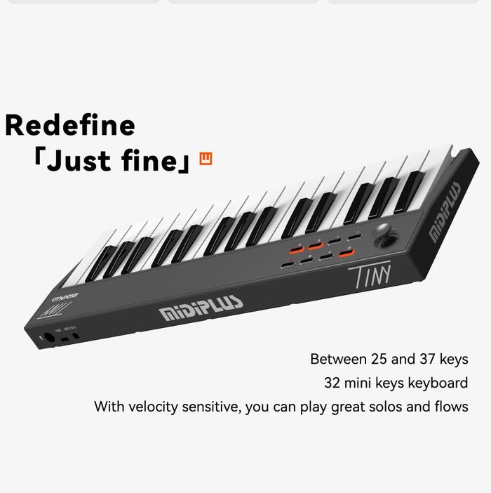 Jual Midiplus TINY Keyboard Mini Midi controller 32 keys STANDAR ...