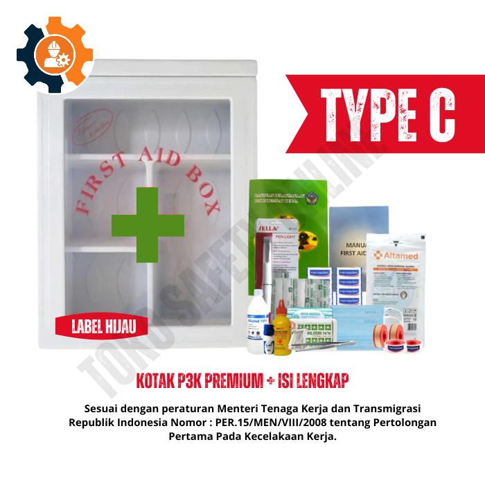 Jual Kotak Obat P3K Premium / First Aid Kit P3K Dinding + Isi Paket ...