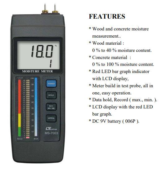 Jual Lutron MS-7003 Moisture Meter Kayu dan Beton - Jakarta Pusat ...