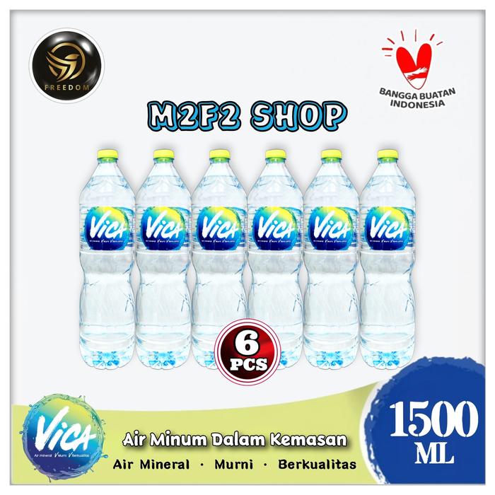 Jual Air Mineral Vica Botol Besar Pet - 1500 ml | 1,5 liter (Harga 6 Pcs) - Jakarta Pusat - M2F2 ...