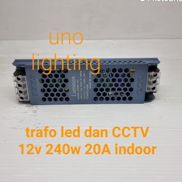 Jual power supply led 240w 20a 12v / trafo psu cctv indoor 12volt 20a 240w - Jakarta Barat - UNO ...