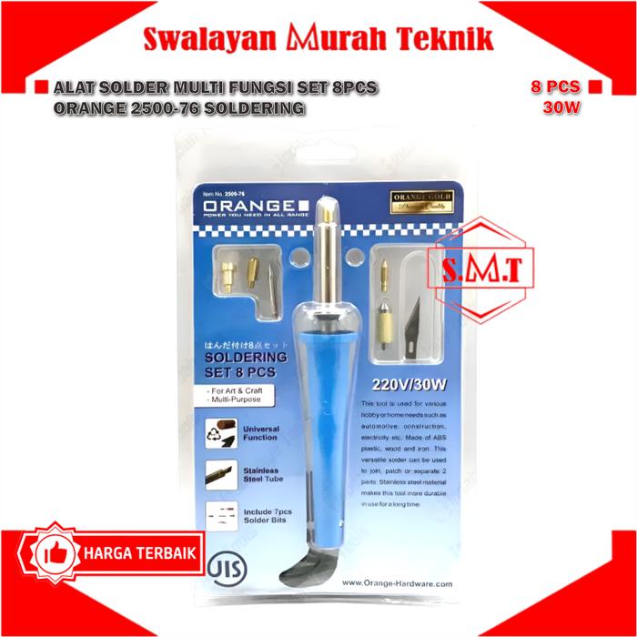 Jual Alat Solder Multi Fungsi Set 8pcs ORANGE 2500-76 Soldering 8 Pcs ...