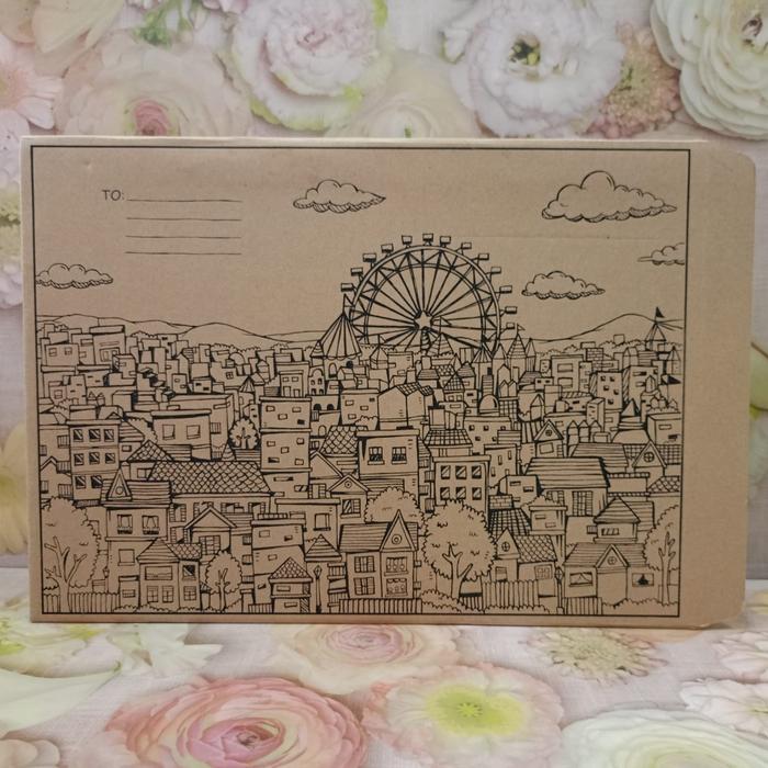 Jual Map File warna coklat dengan gambar sketsa - Besar - Kota ...