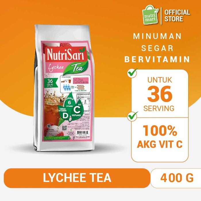Promo NutriSari Lychee Tea Refill 400 gram - Teh Leci Serbuk ...