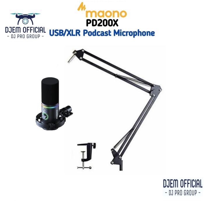 Jual MAONO PD200X USB XLR Podcast Microphone RGB Studio Mic Maono PD200 ...