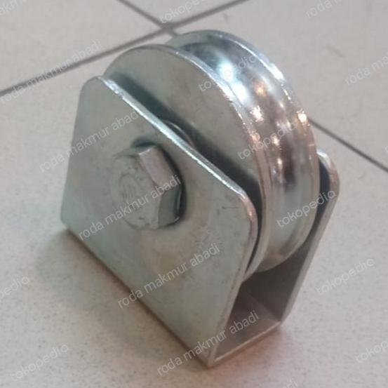Jual roda pagar/roda gerbang/roda besi 4 inchi heavy duty ( rel behel ...