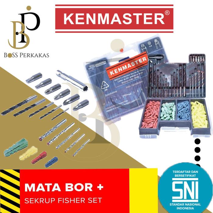Jual Kenmaster Mata Bor + Sekrup Fisher Set C3001 - Kab. Tangerang ...