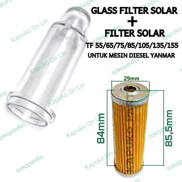 Jual TF 65 TF 85 TF 105 GLASS SOLAR+FILTER SOLAR UNTUK MESIN DIESEL ...