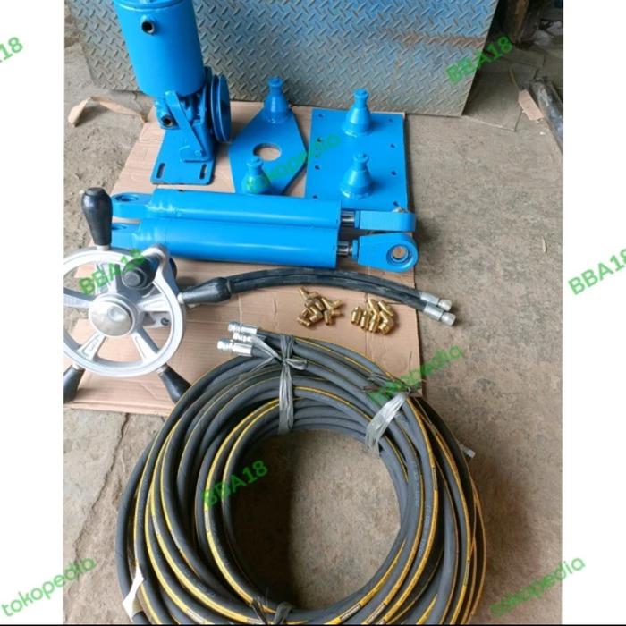 Jual Power Stering Kapal - Setir Hidrolik Kemudi Kapal As 25mm Set ...