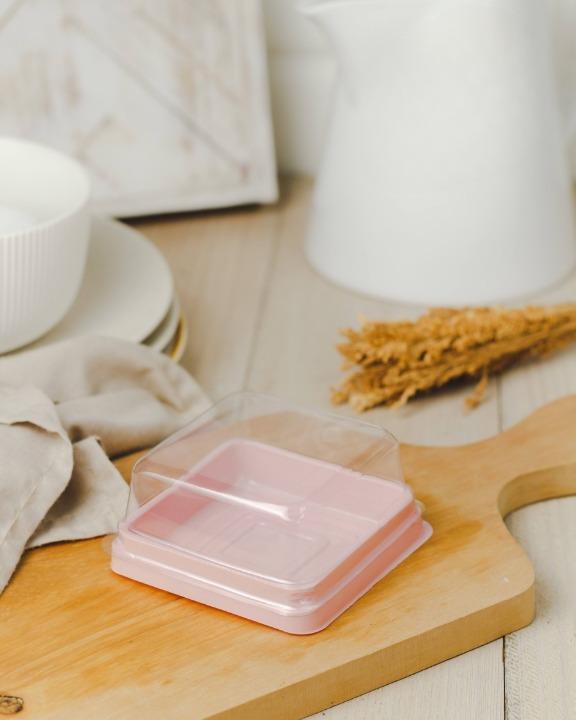 Jual Pink Cake Case Mooncake case kotak mika puding Warna Ukuran XL ...