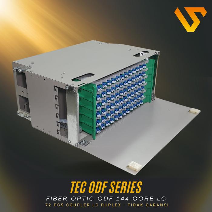 Jual Fiber Optic ODF/OTB 144 Core LC Lengkap Rackmount | ODF 144C LC ...