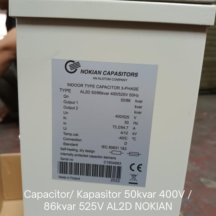Jual Capacitor/ Kapasitor 50kvar 400V / 86kvar 525V AL2D NOKIAN - Jakarta Pusat - Amin electrik ...