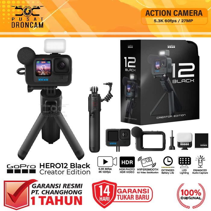 Promo GoPro Hero 12 Black Creator Edition Action Camera Go Pro Hero12 ...