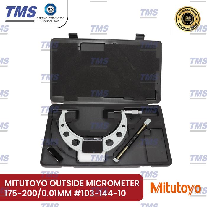 Jual Alat Ukur Outside Micrometer Mitutoyo 175 - 200 / 0.01 MM #103-144 ...