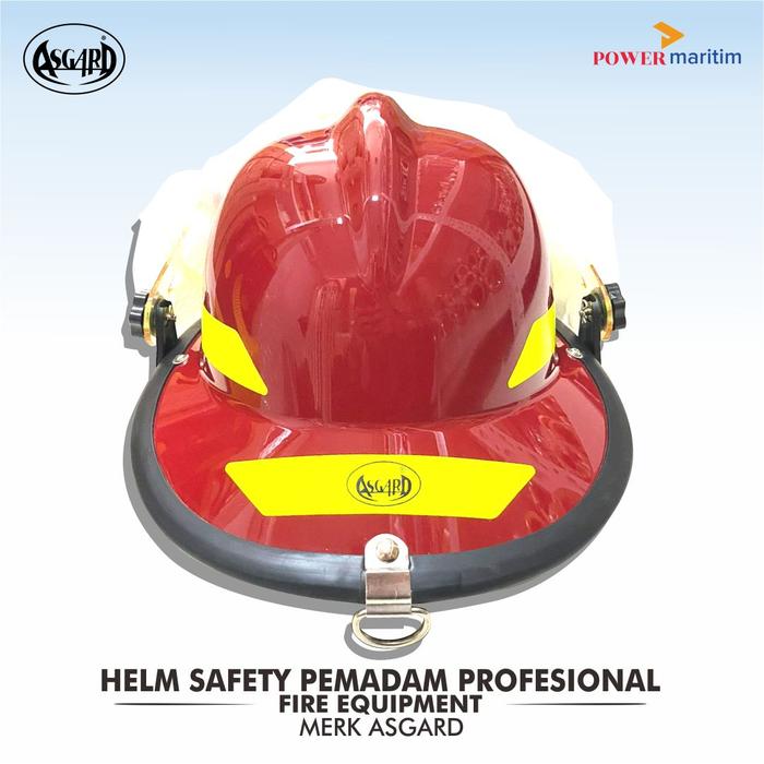Jual Helm Safety Pemadam Kebakaran SOS Merk Asgard Merah Fullguard ...