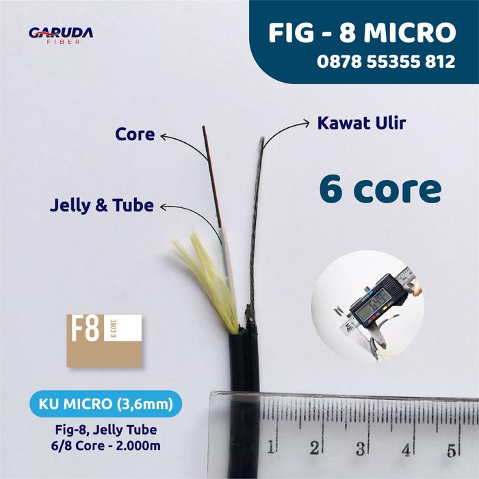 Jual Kabel Udara Fig - 8 (MICRO) - 2km Fiber Optik - 6 Core - Kab. Sidoarjo - Garuda Fiber ...