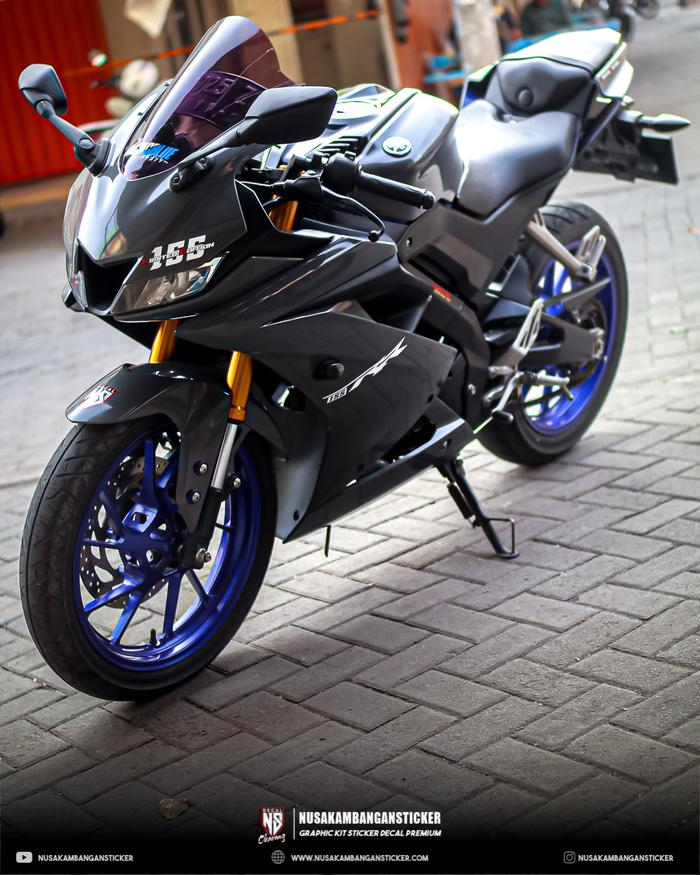 Jual Desain Sticker Motor Yamaha R15 V3 Abu abu Fullbody - Graftac ...