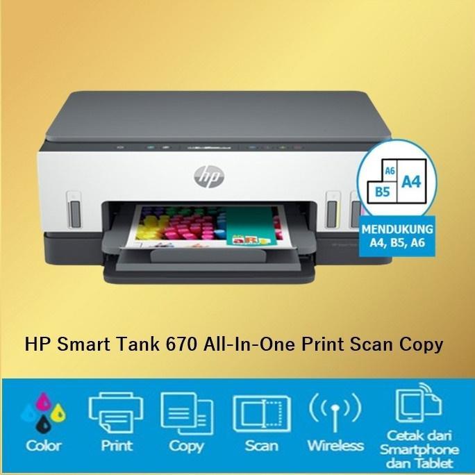 Jual GUDANG-TRONIK Printer HP Smart Tank 670 All-in-One Print Scan Copy ...