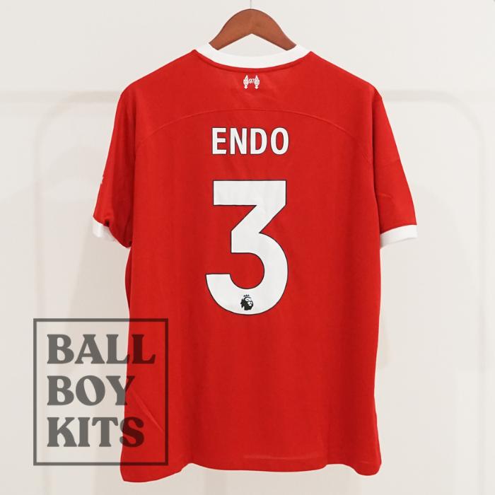Jual Original Liverpool 2023-24 Home Kit Stadium Jersey - #3 ENDO EPL ...