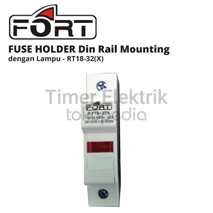 Jual FUSE HOLDER FORT Din Rail Mounting dengan lampu - RT18-32(X) - Jakarta Pusat - Timer ...