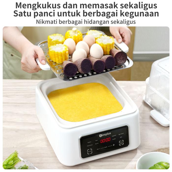 Jual Simplus Food Steamer Panci Kukus Merebus Listrik Electric Cooker ...