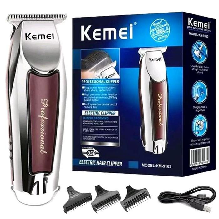 Jual KEMEI KM 9163 MESIN CUKUR RAMBUT ELEKTRIK/ALAT CUKUR HAIR CLIPPER USB - Jakarta Barat ...