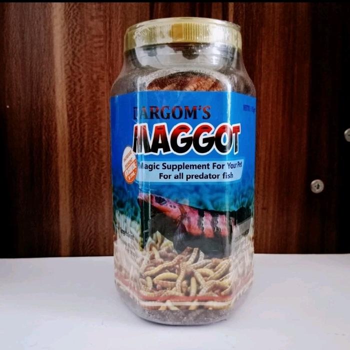 Jual MAGGOT ULAT KERING Pakan Ikan Louhan Arowana Oscar 85gr - Kota ...