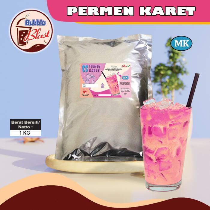 Jual Bubblegum Pink / Bubuk Es Permen Karet Viral Kiloan (mix gula) - 1 Kg - Kota Bekasi ...