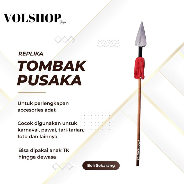 Jual Replika Tombak Lendean Properti Tradisional Accesories Adat Papua ...