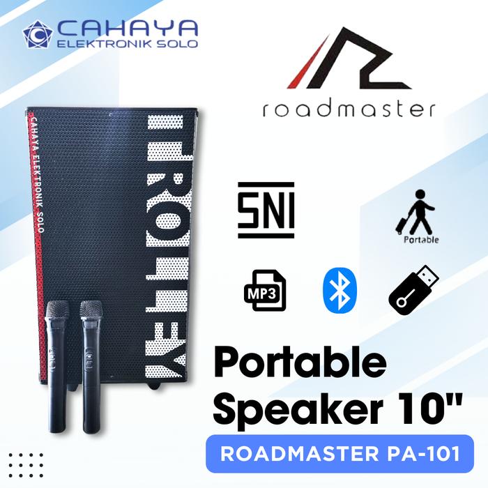 Jual Portable Roadmaster PA-101 Speaker Wireless Bluetooth 10" Original ...