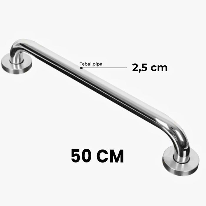 Jual Pegangan Kamar Mandi Handle Pintu Kaca Tangga Bathtub Stainless ...