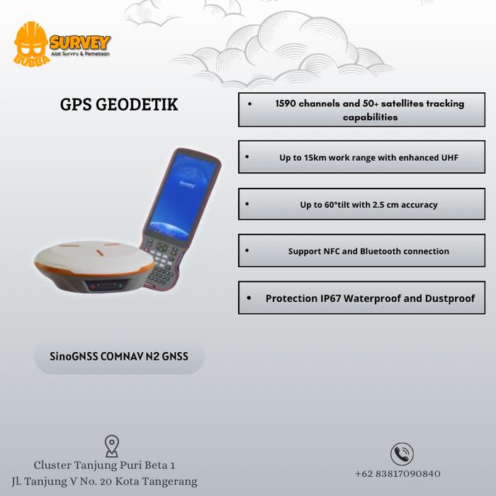 Jual GPS Geodetik Sinognss COMNAV N2 Gnss RTK Receiver new - Kota Tangerang - Bubba Survey ...
