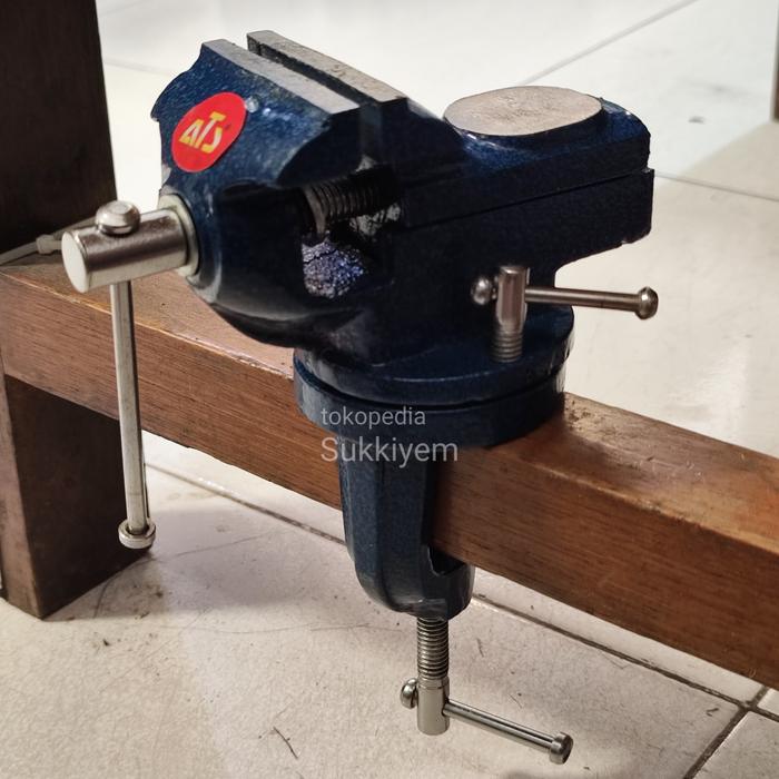 Jual Tanggem Meja Putar 60 mm Catok Alat Jepit Penjepit 2,5 Inch Bahan ...