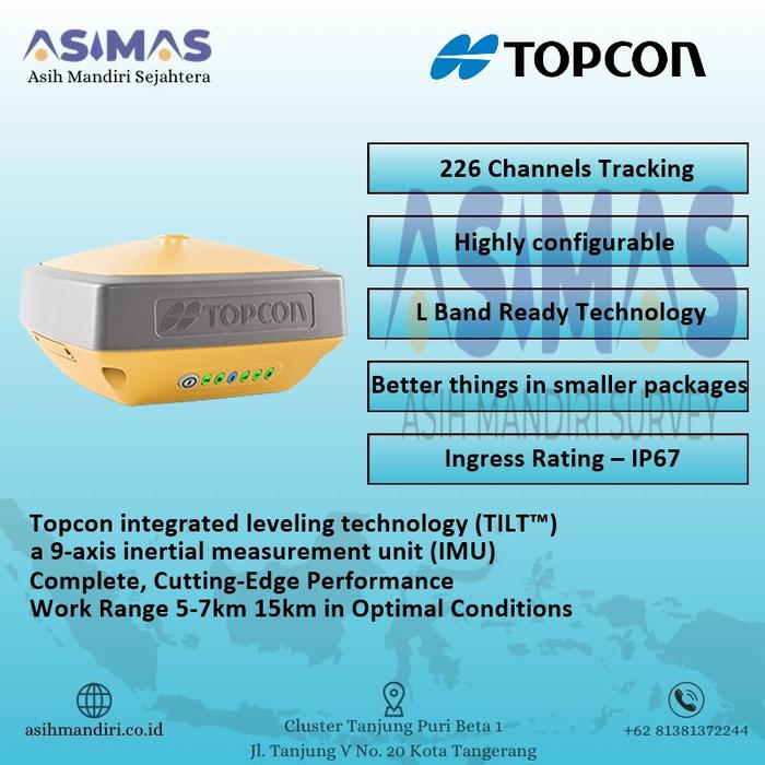 Jual GNSS Receiver Topcon Hiper VR / GPS Geodetik Topcon HiPer VR RTK ...