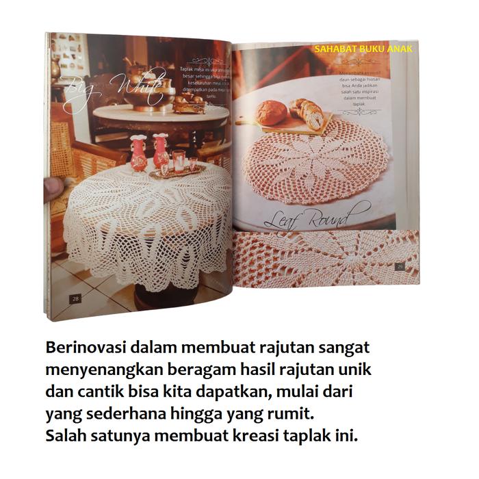 Jual Buku Kreasi Taplak Rajut Klasik Bernuansa Klasik Dan Elegan Denik ...