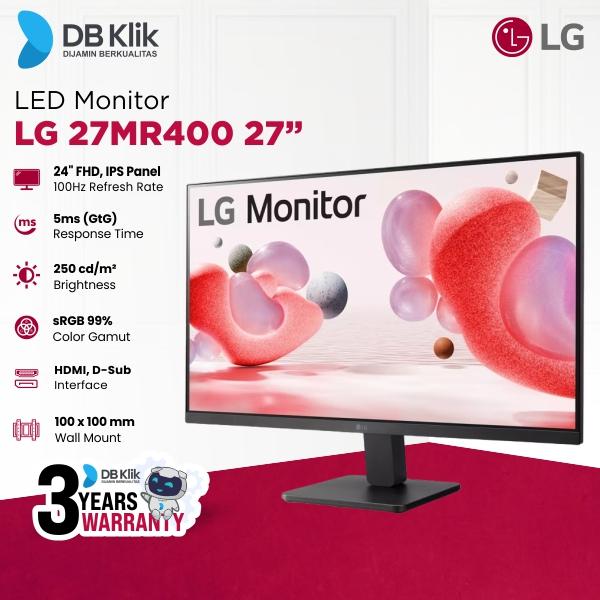 Promo LED Monitor LG 27MR400 Fhd IPS 100Hz 5ms VGA Hdmi AMD FreeSync 27 ...