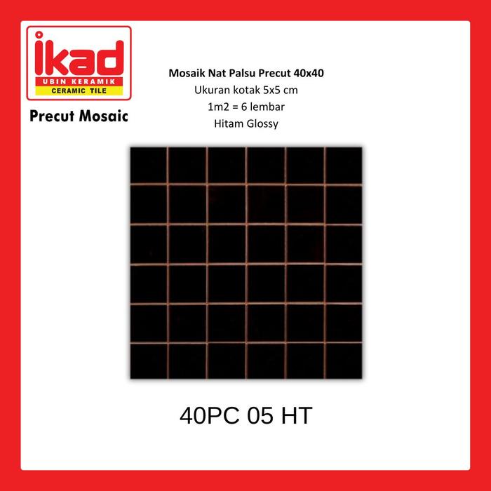 Jual Precut IKAD Keramik 40x40 40PC 05 HT dinding lantai mosaic mozaik ...