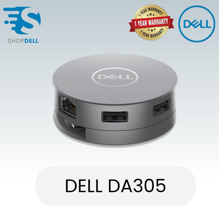 Jual DELL DA305 Universal Dongle Type C 6in1 Adapter Docking Station ...
