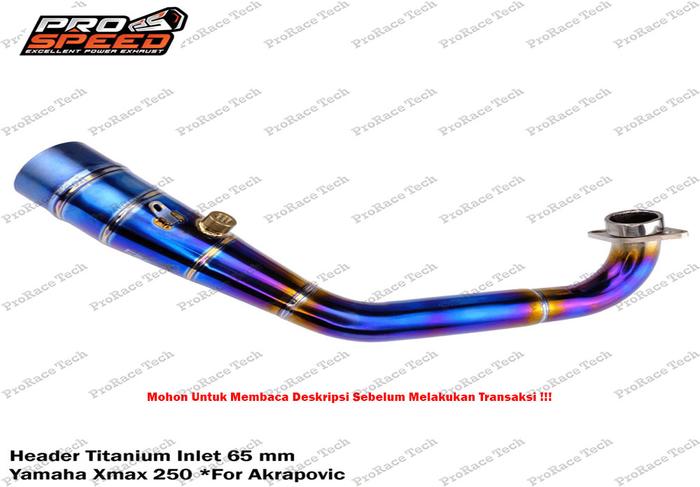 Jual Header / Pipa Knalpot Prospeed Untuk XMAX 250 Stainless / Titanium ...
