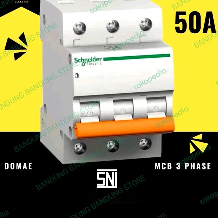 Jual SCHNEIDER MCB 50A 3P MERLIN GERIN MG DOMAE MCB 3P 50A 220V SCHNEIDER - Kota Bandung ...