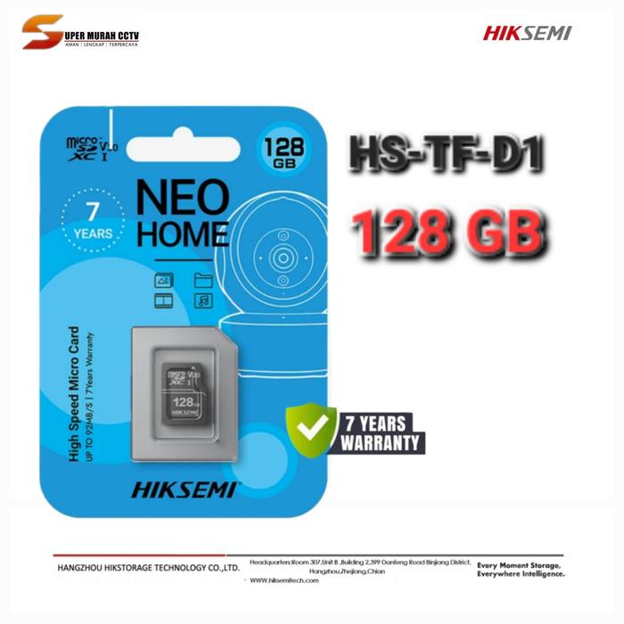 Jual HIKVISION D1 128GB Micro SD MMC Memory Card Garansi 8Tahun Khusus CCTV - Jakarta Barat ...