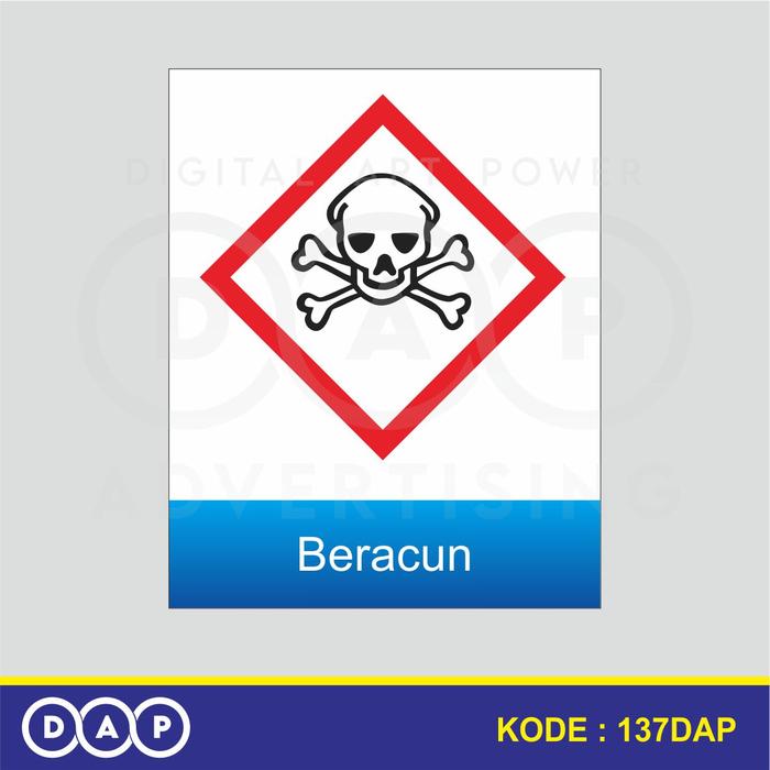 Jual 137 - STIKER BERACUN - LIMBAH B3 - 20 X 20 CM - VYNIL - RITRAMA ...