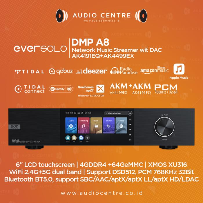 Jual Eversolo DMP A8 Network Music Streamer with AK4191EQ+AK4499EX DAC ...